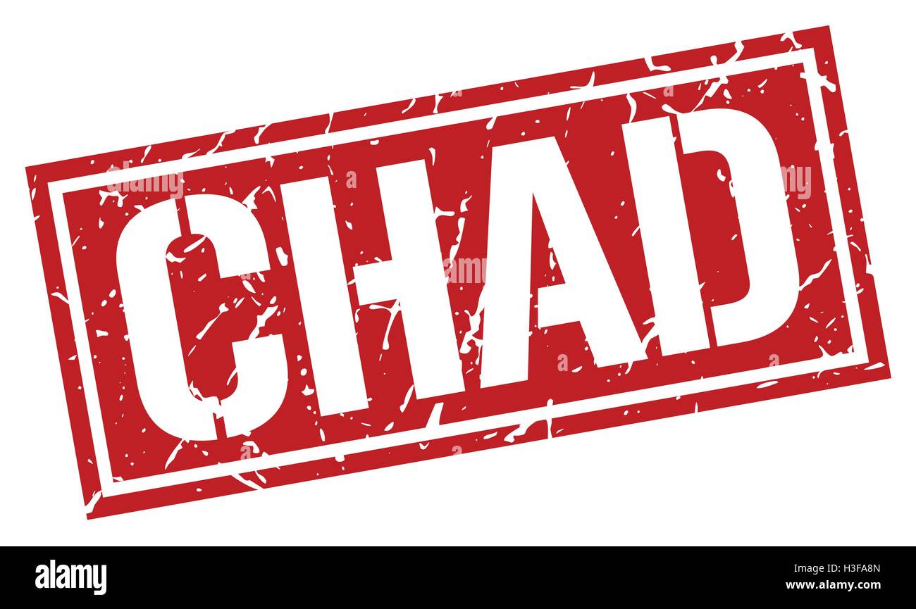Chad red square stamp Stock Vector Image & Art - Alamy