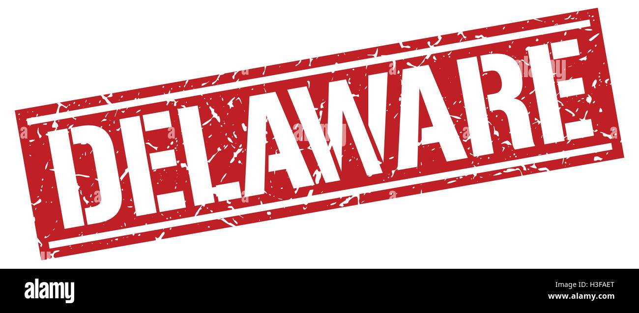 Delaware red square stamp Stock Vector Image & Art - Alamy