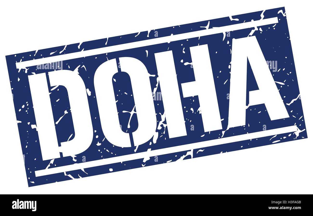 Doha stamp Stock Vector Images - Alamy