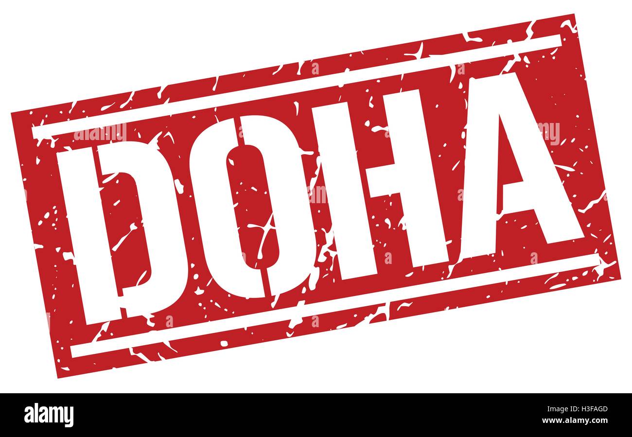Doha stamp Stock Vector Images - Alamy