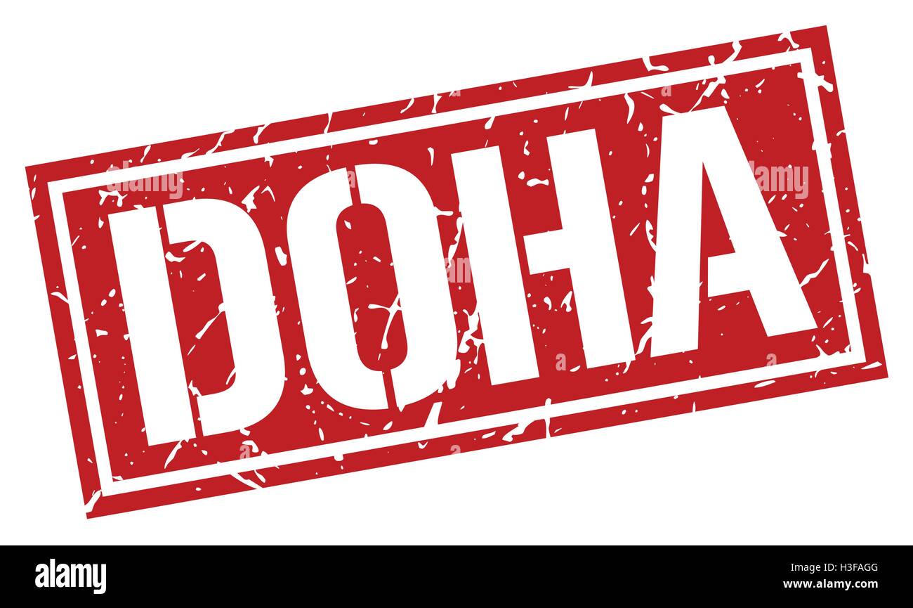 Doha red square stamp Stock Vector Image & Art - Alamy