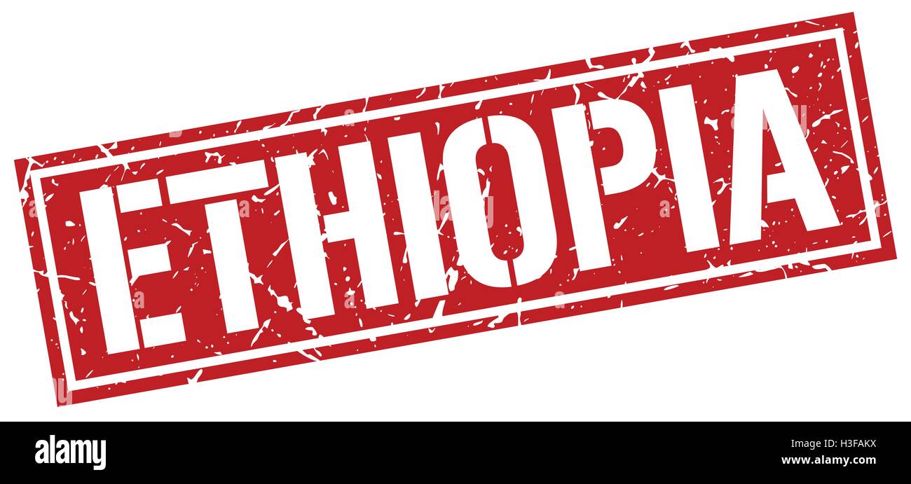 Ethiopia red square stamp Stock Vector Image & Art - Alamy