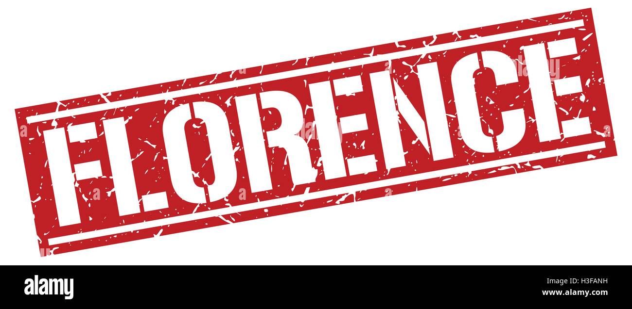 Florence red square stamp Stock Vector Image & Art - Alamy