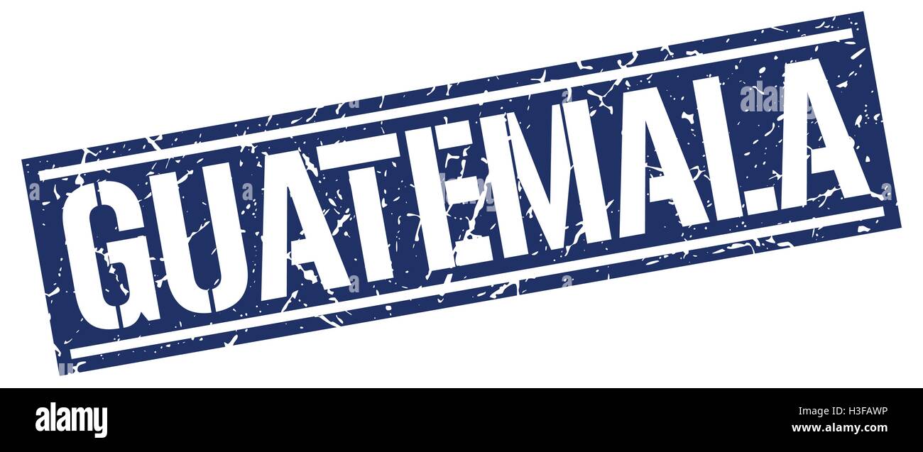 Guatemala blue square stamp Stock Vector Image & Art - Alamy