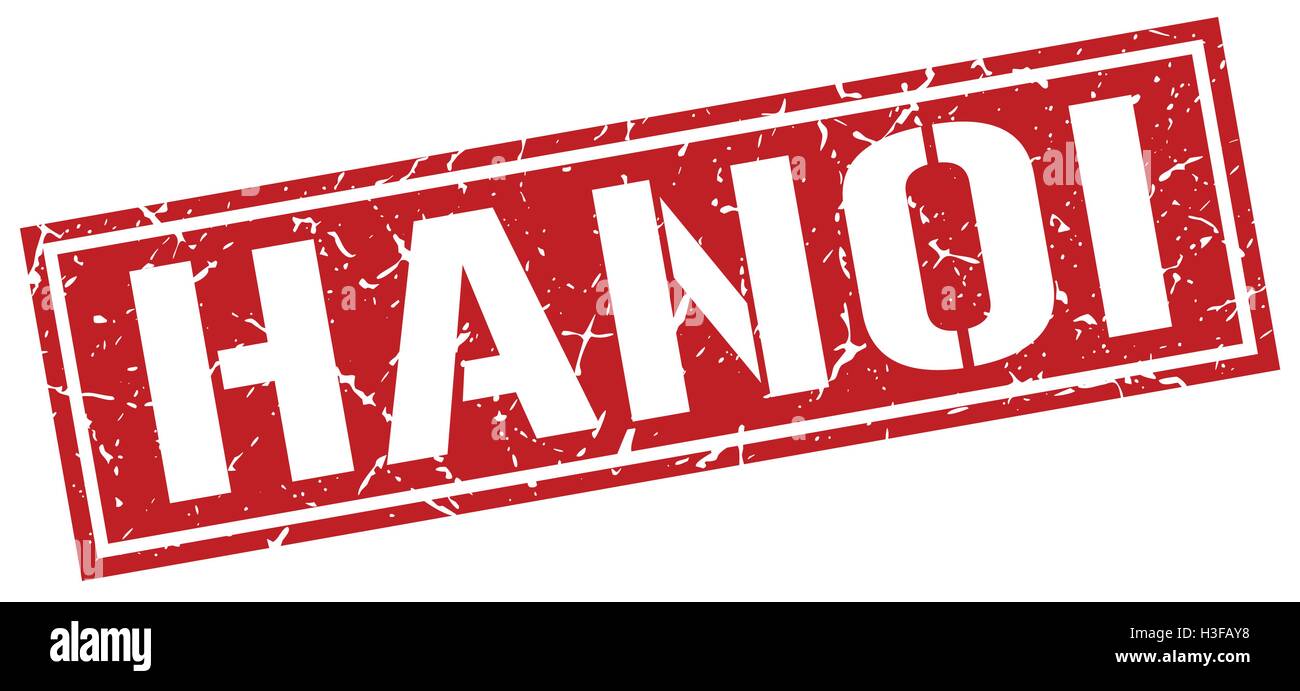 Hanoi red square stamp Stock Vector Image & Art - Alamy