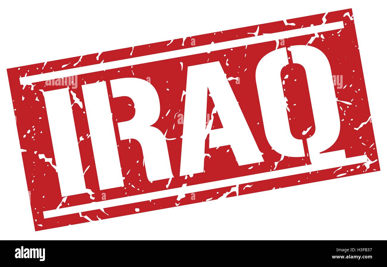Iraq red square stamp Stock Vector Image & Art - Alamy