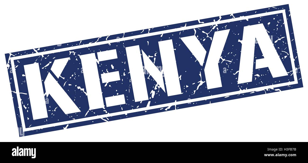 Kenya blue square stamp Stock Vector Image & Art - Alamy