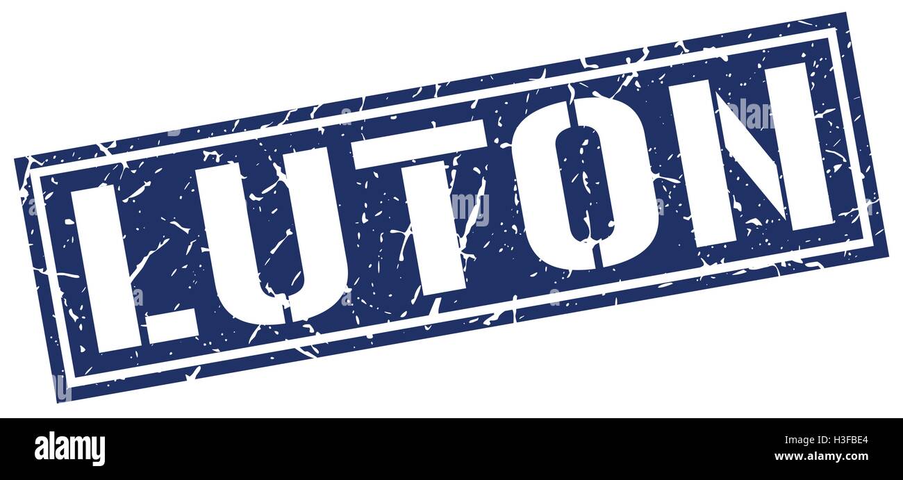 Luton blue square stamp Stock Vector Image & Art - Alamy