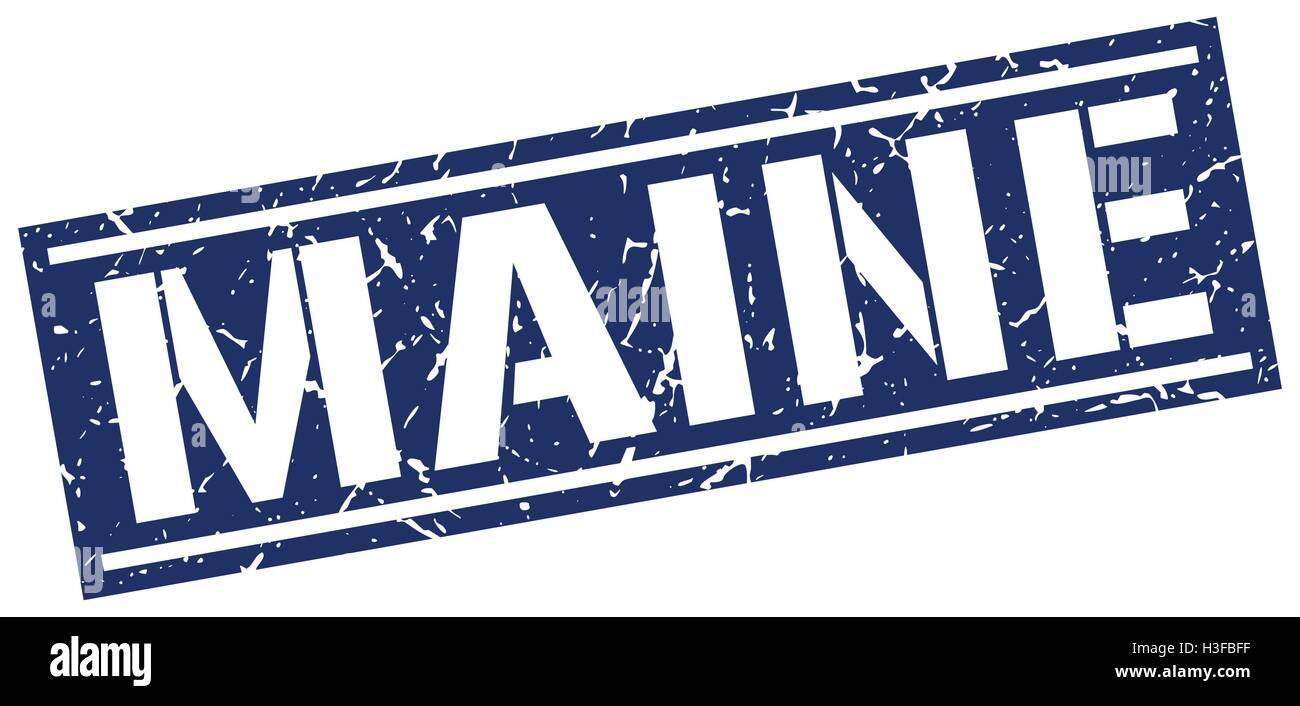 Maine stamp vector vectors hi-res stock photography and images - Alamy