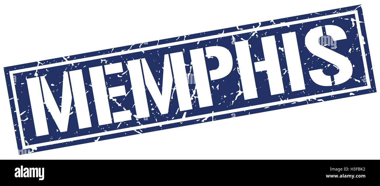 Memphis blue square stamp Stock Vector Image & Art - Alamy