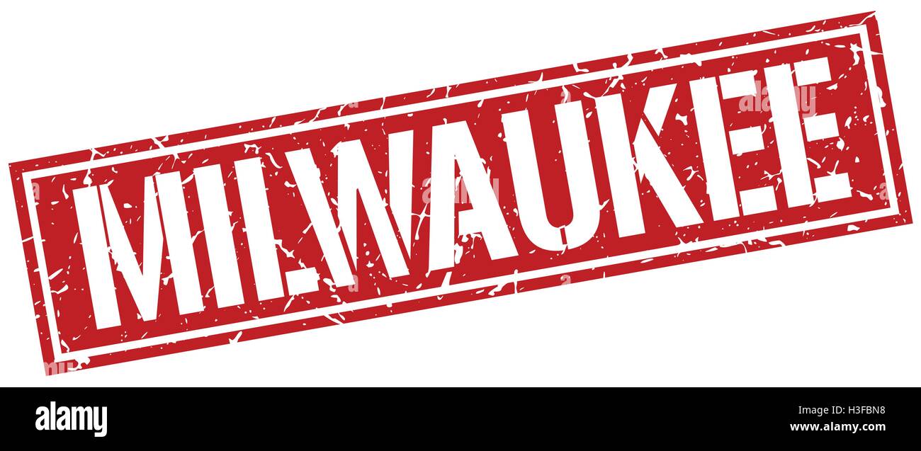 Milwaukee red square stamp Stock Vector Image & Art - Alamy