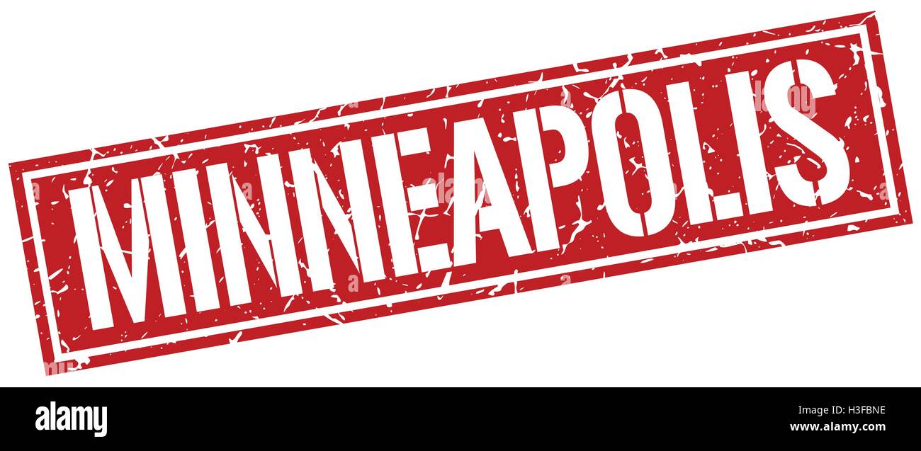 Minneapolis red square stamp Stock Vector Image & Art - Alamy