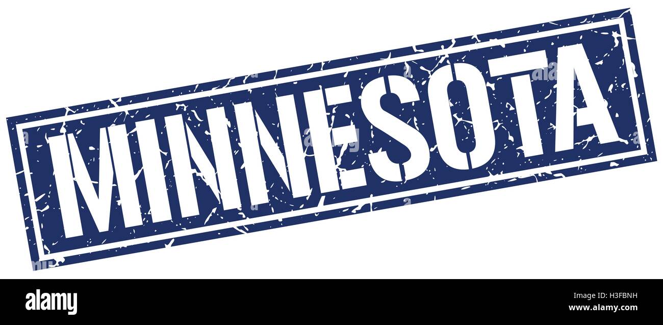 Minnesota blue square stamp Stock Vector Image & Art - Alamy