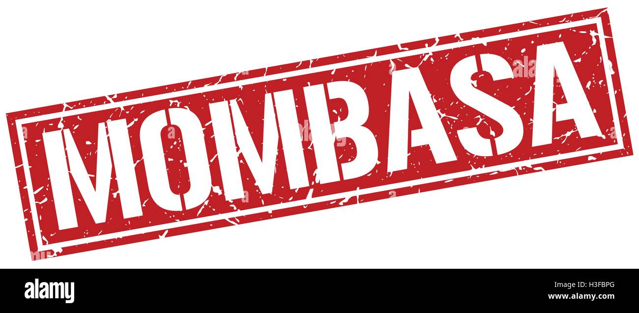 Mombasa red square stamp Stock Vector Image & Art - Alamy