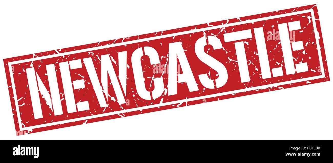 Newcastle red square stamp Stock Vector Image & Art - Alamy