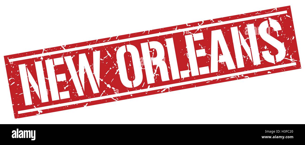 New Orleans red square stamp Stock Vector Image & Art - Alamy