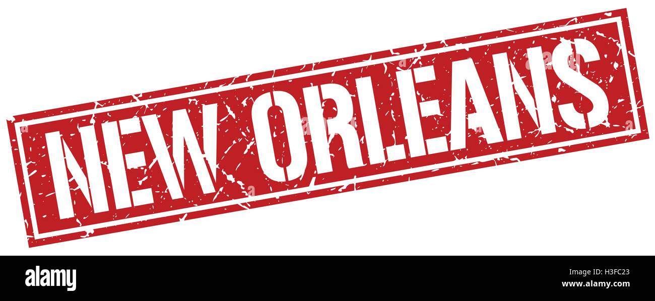 New Orleans red square stamp Stock Vector Image & Art - Alamy