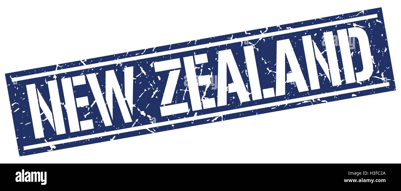 New Zealand blue square stamp Stock Vector Image & Art - Alamy