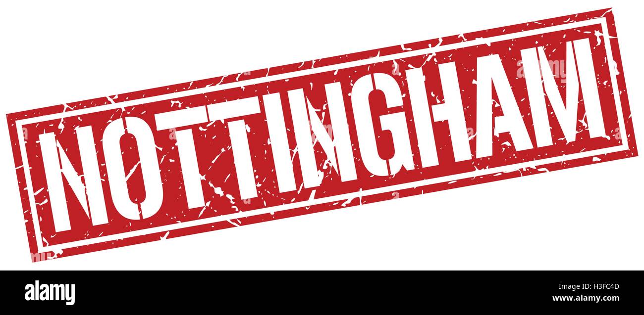 Nottingham red square stamp Stock Vector Image & Art - Alamy