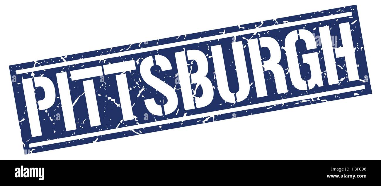 Pittsburgh blue square stamp Stock Vector Image & Art - Alamy