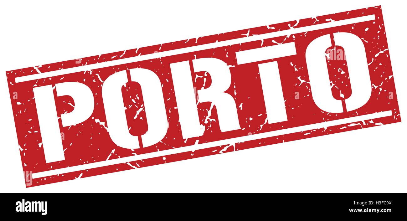 Porto red square stamp Stock Vector Image & Art - Alamy