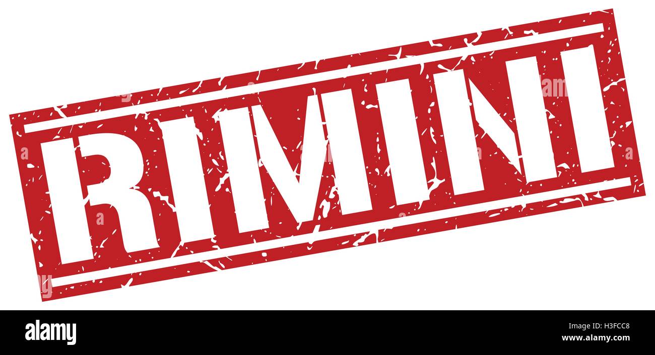 Rimini red square stamp Stock Vector Image & Art - Alamy