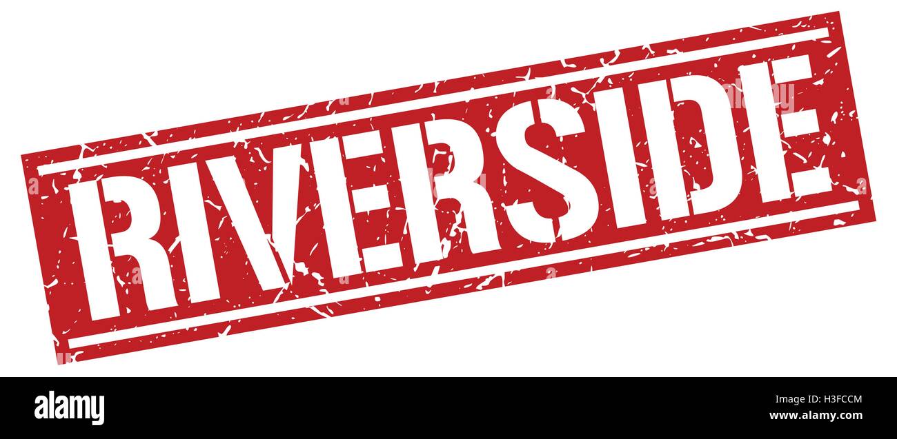 Riverside red square stamp Stock Vector Image & Art - Alamy