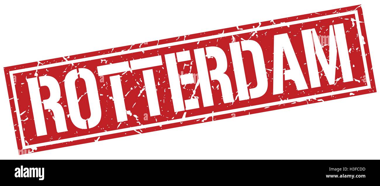 Rotterdam red square stamp Stock Vector Image & Art - Alamy