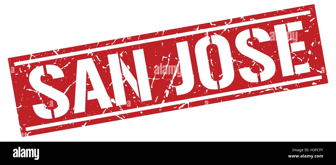 San Jose red square stamp Stock Vector Image & Art - Alamy