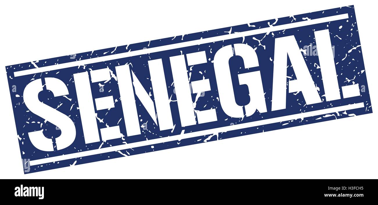 Senegal blue square stamp Stock Vector Image & Art - Alamy