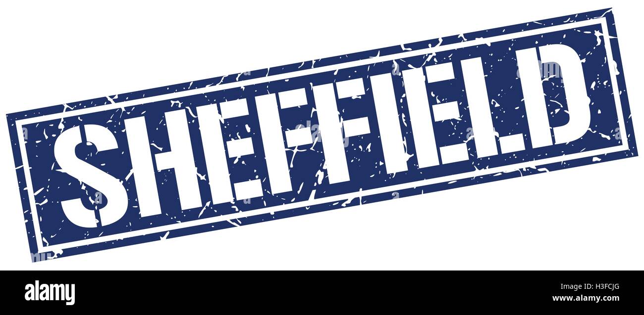 Sheffield blue square stamp Stock Vector Image & Art - Alamy