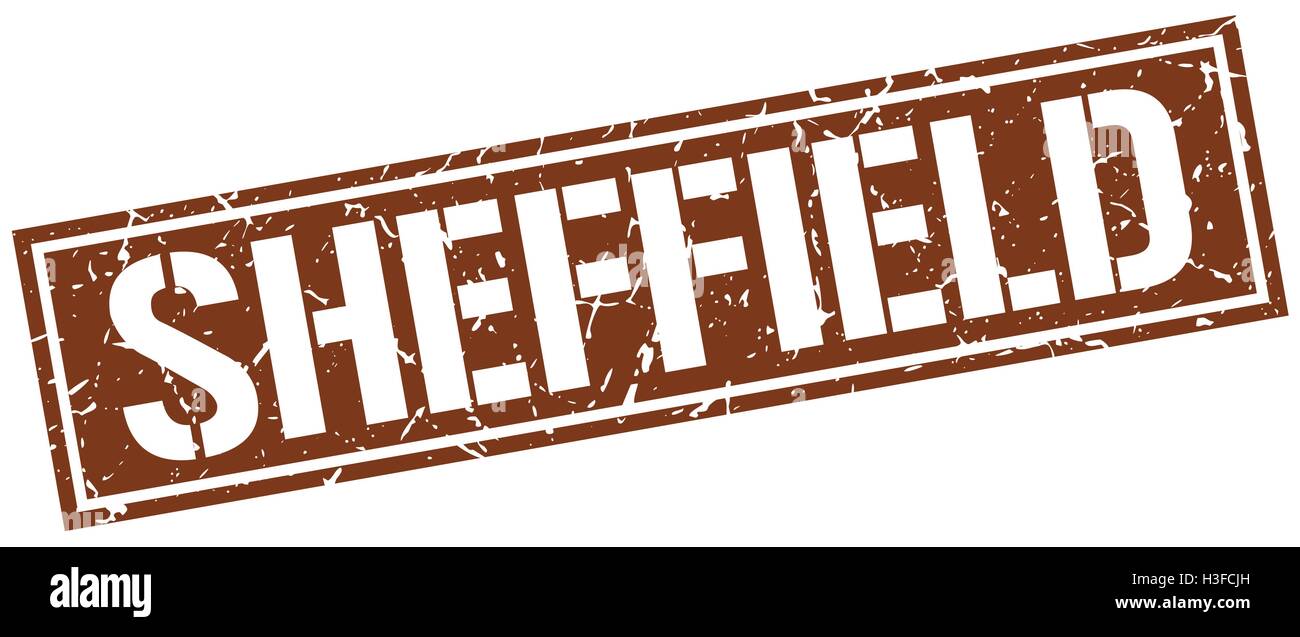 Sheffield brown square stamp Stock Vector Image & Art - Alamy