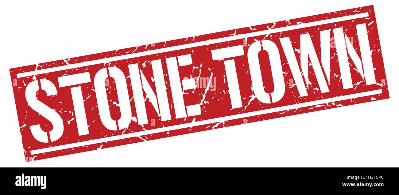 Stone Town red square stamp Stock Vector Image & Art - Alamy