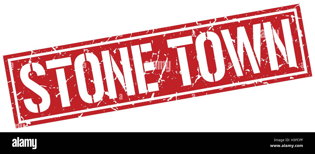 Stone Town red square stamp Stock Vector Image & Art - Alamy