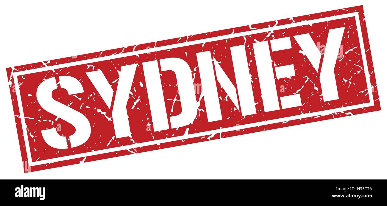 Sydney red square stamp Stock Vector Image & Art - Alamy