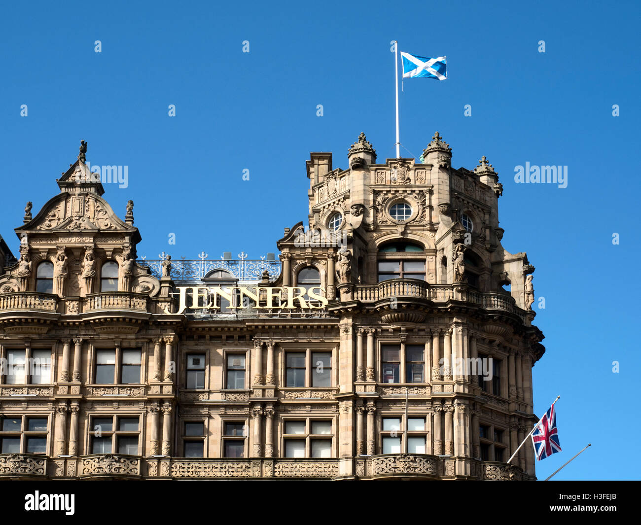 Jenners Department Store on Princes Street in Edinburgh Midlothian ...