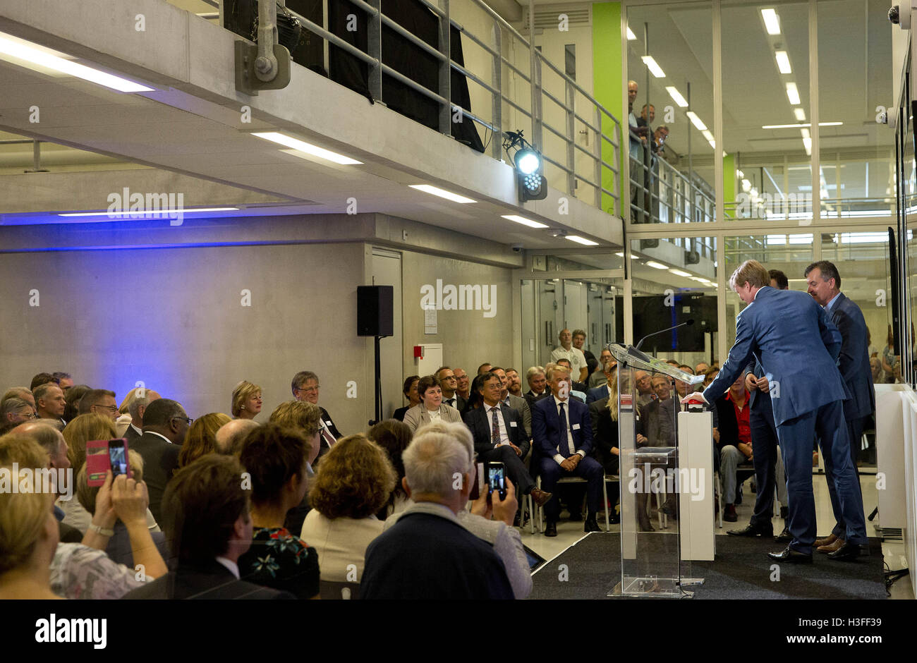 King Willem-Alexander of the Netherlands during the official opening of ...