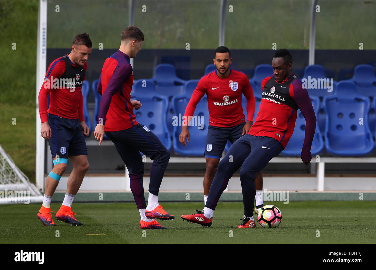 Englands john during training session at st georges park hi-res stock ...