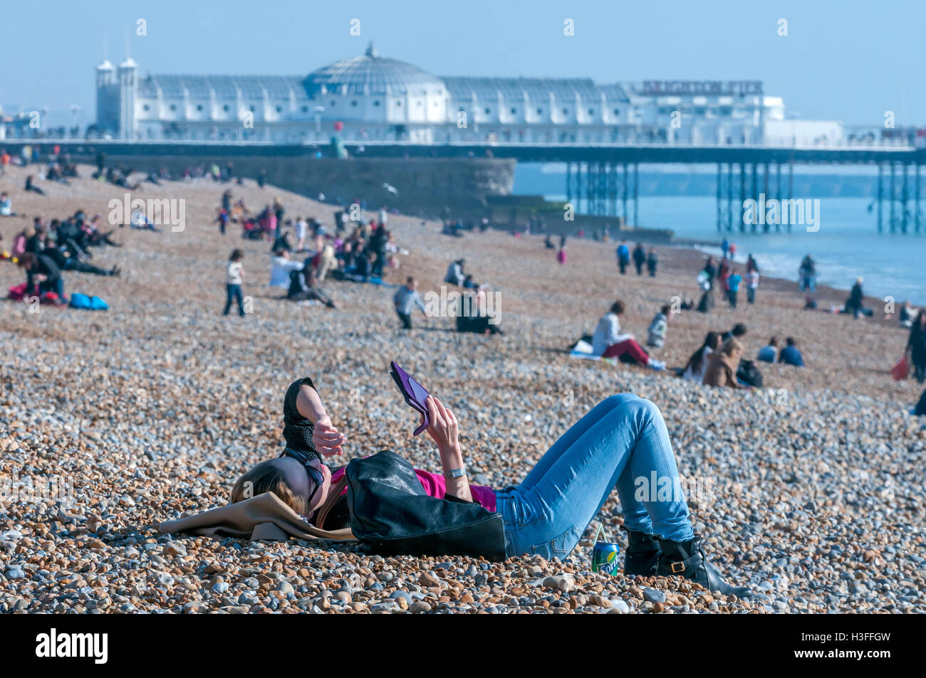Sunny february day at the seaside hi-res stock photography and images ...