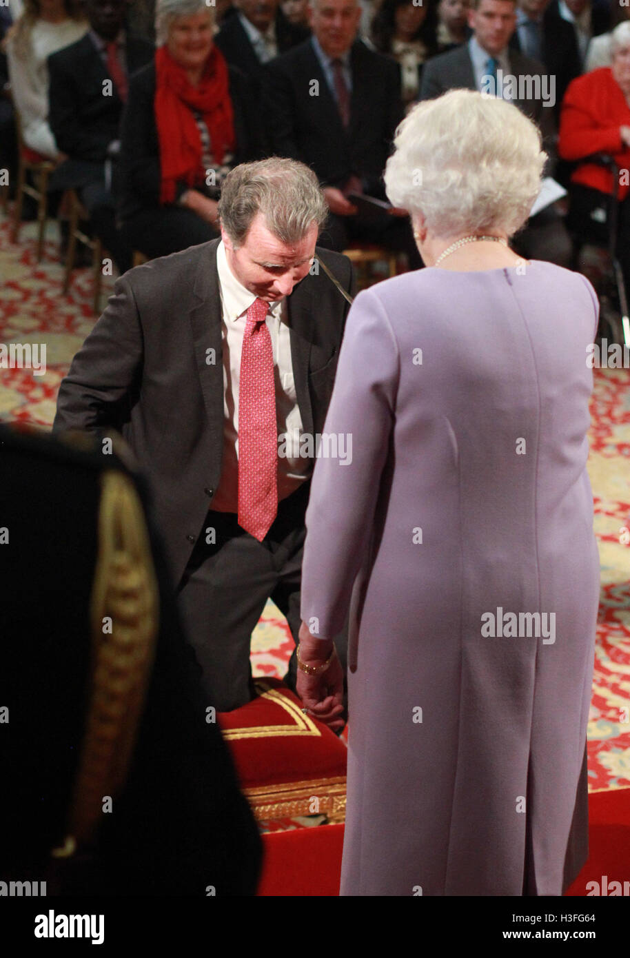 Sir Oliver Letwin is made a Knight Bachelor by Queen Elizabeth II ...