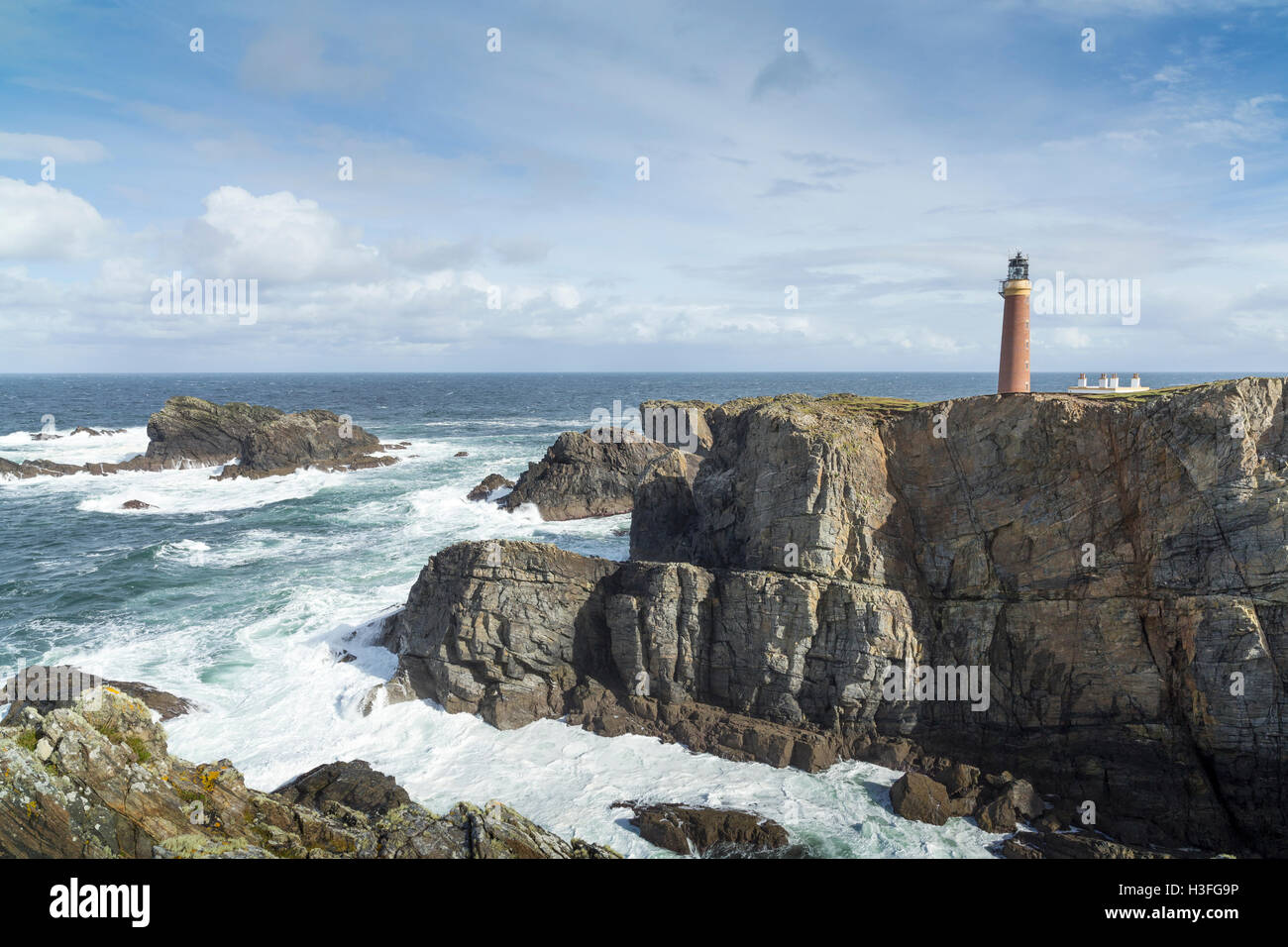 Ness Lighthouse Isle of Lewis Western Isles Scotland United Kingdom ...