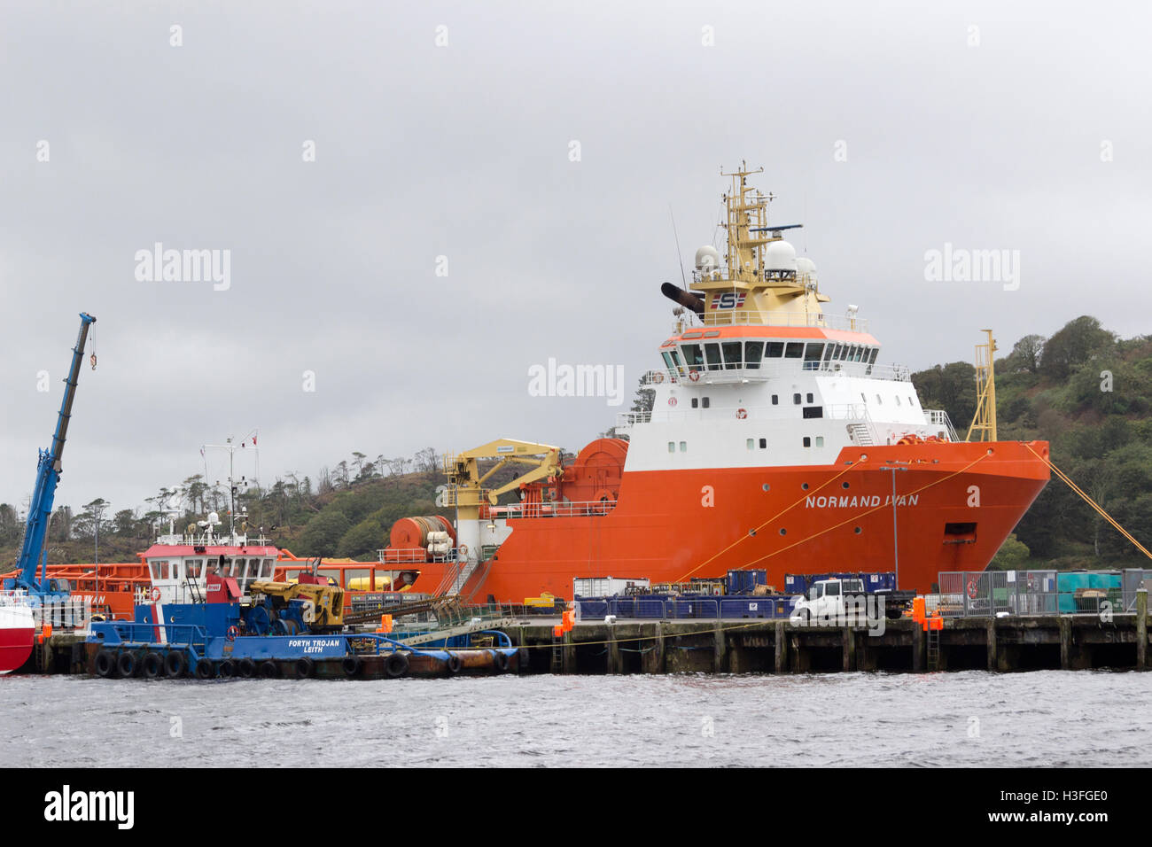 Normand Ivan Tug/Supply Ship at Stornoway Harbour Isle of Lewis Western ...