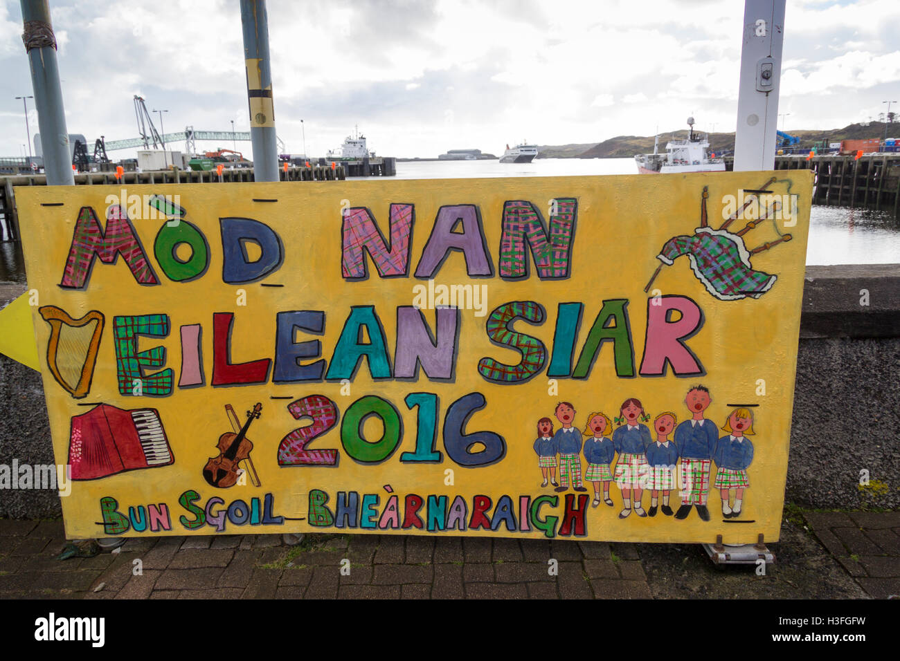 Art produced by Stornoway school children for the 2016 MOD Stornoway ...