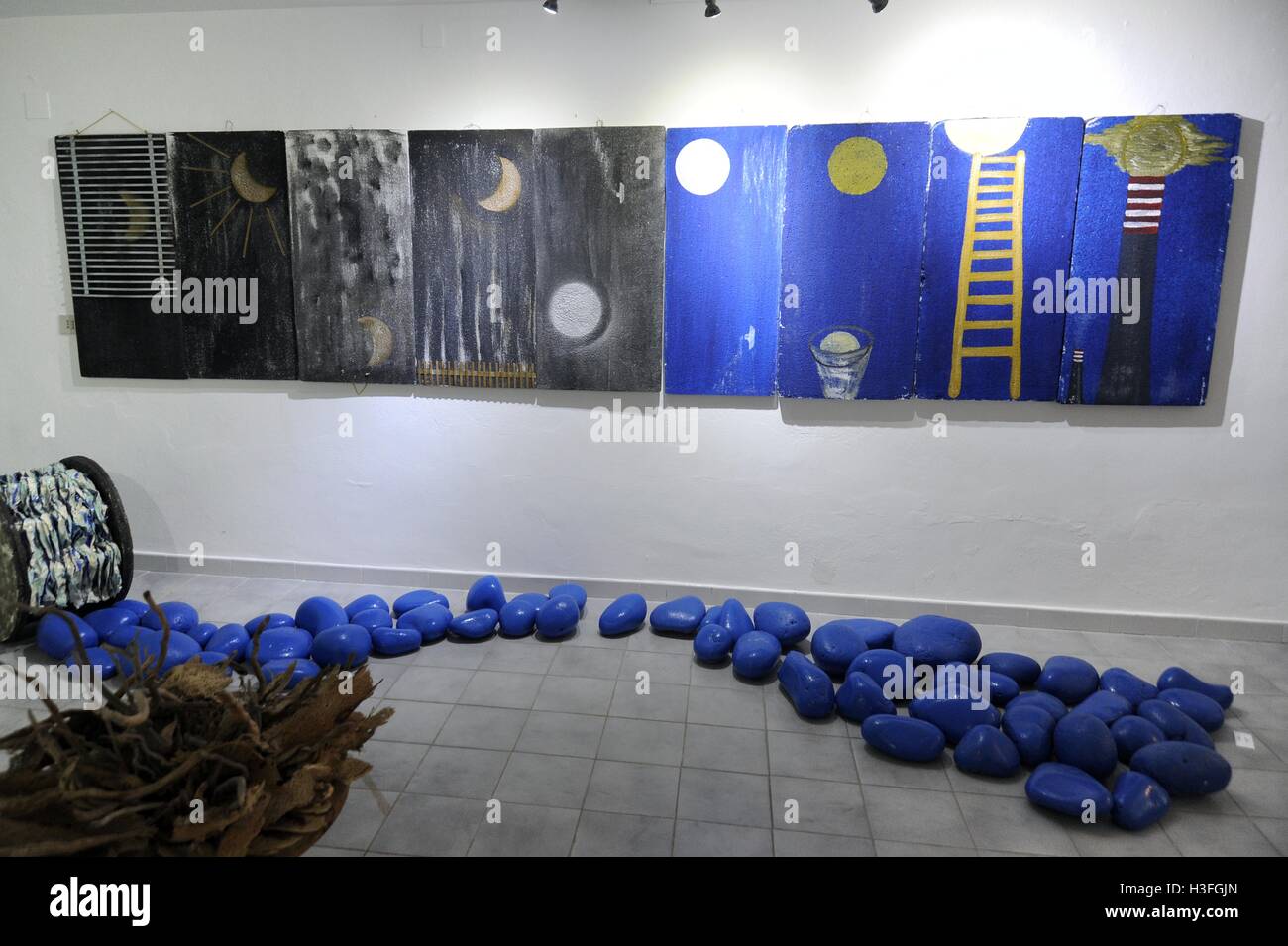 Italy, Sicily, Castel di Tusa (Messina), the hotel - museum of modern ...