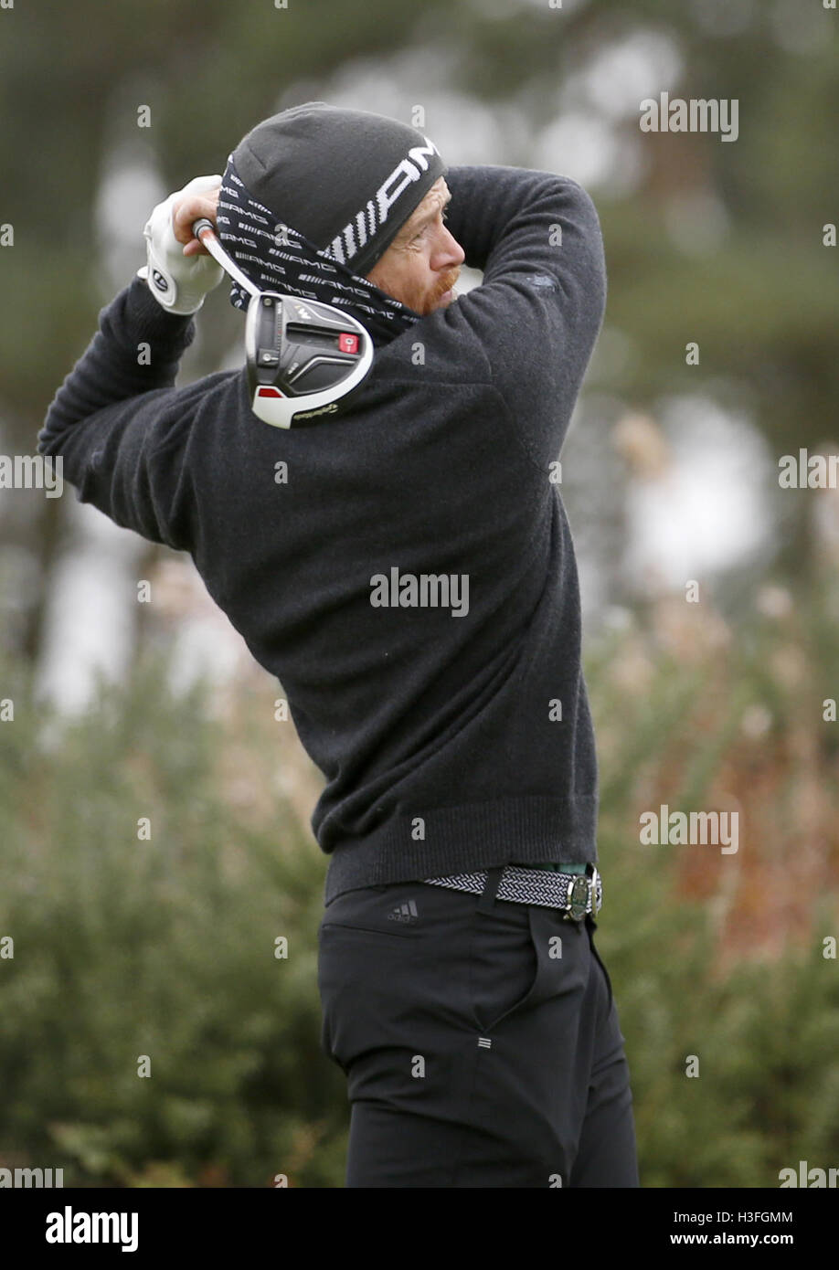 Dave Farrell on the 14th tee during day two of the Alfred Dunhill Links ...