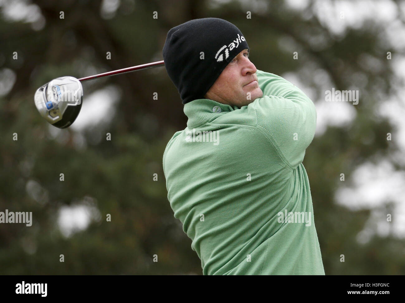 Jamie Donaldson on the 14th tee during day two of the Alfred Dunhill ...