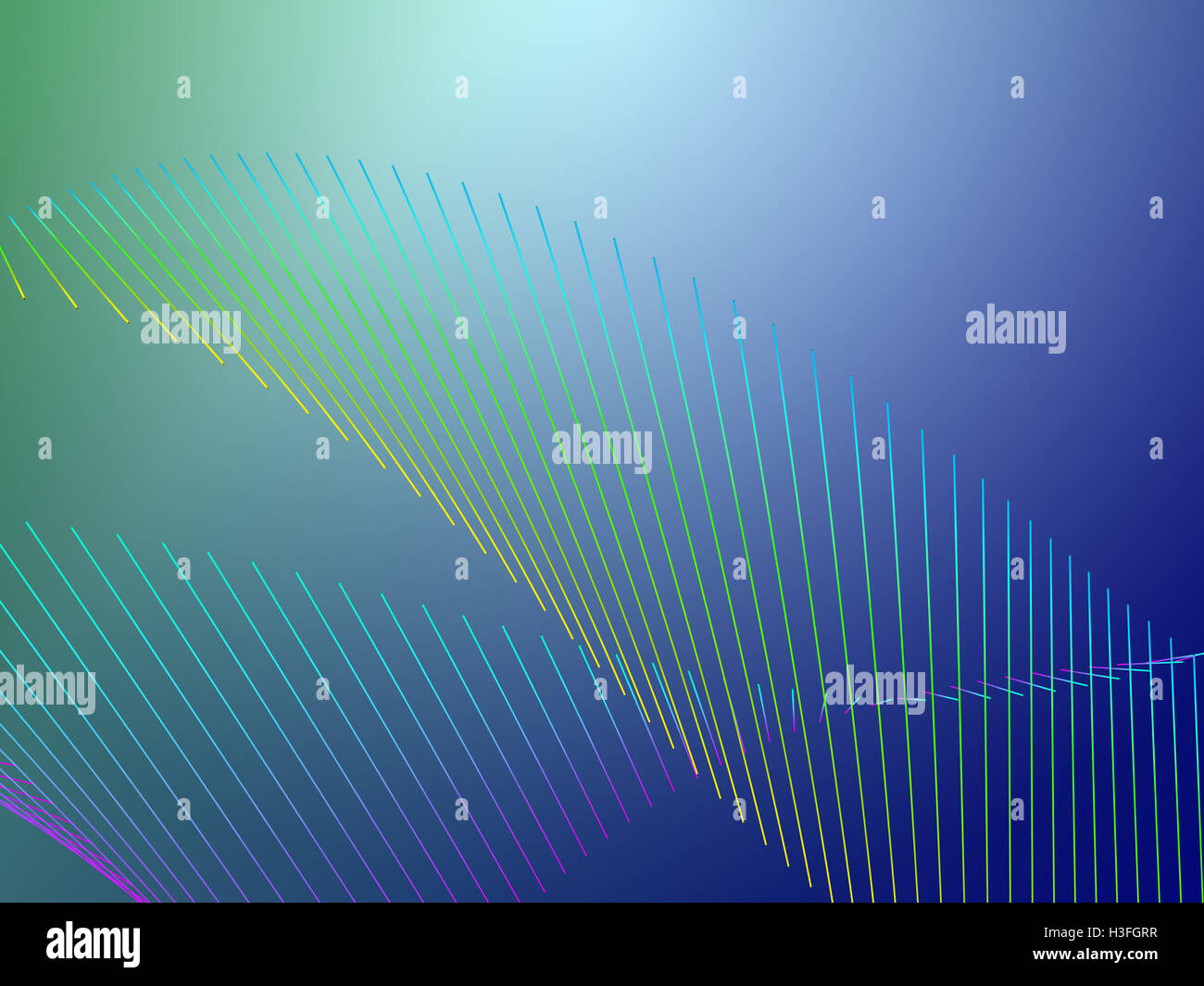 Dynamic and Bright Linear Spiral with Colorful Gradient Stock Photo - Alamy