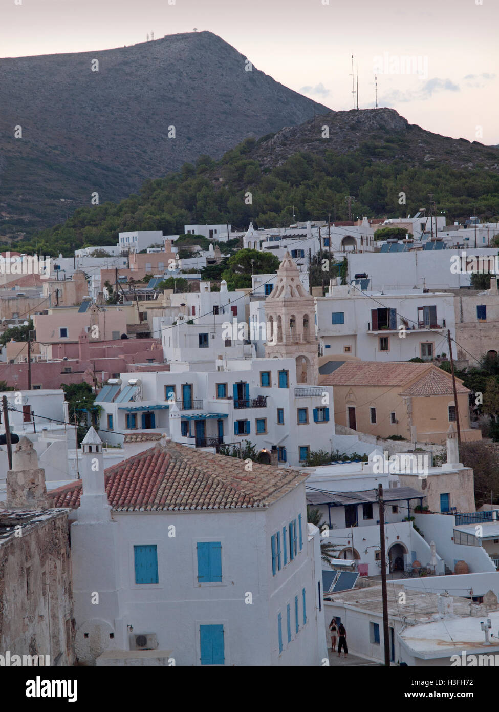 Hora, the capital of the Greek island, Kythira Stock Photo - Alamy
