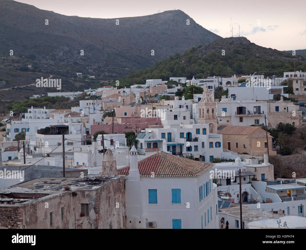 Hora, the capital of the Greek island, Kythira Stock Photo - Alamy
