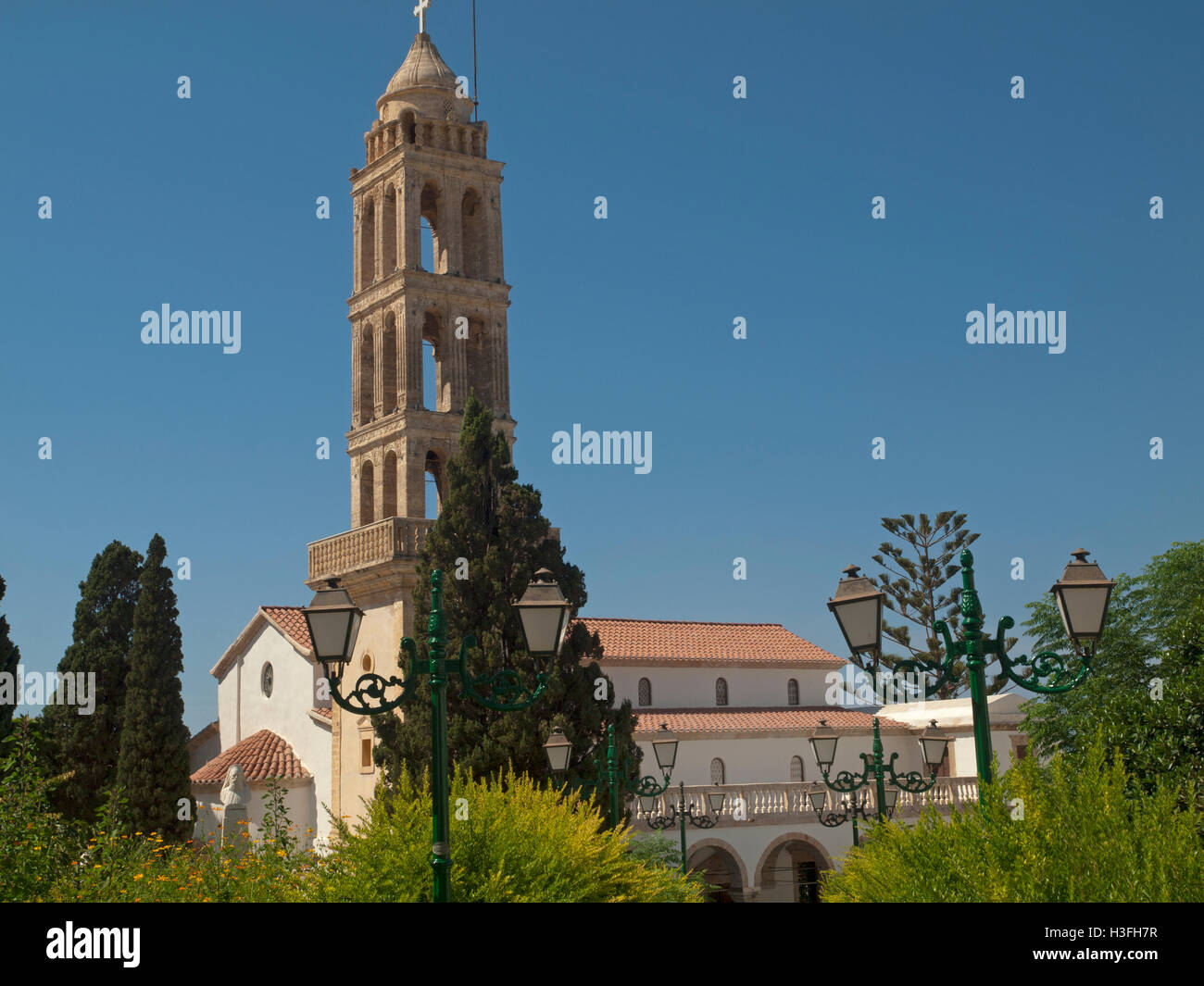 The monastery of Myrtidion on the Greek island of Kythira Stock Photo ...